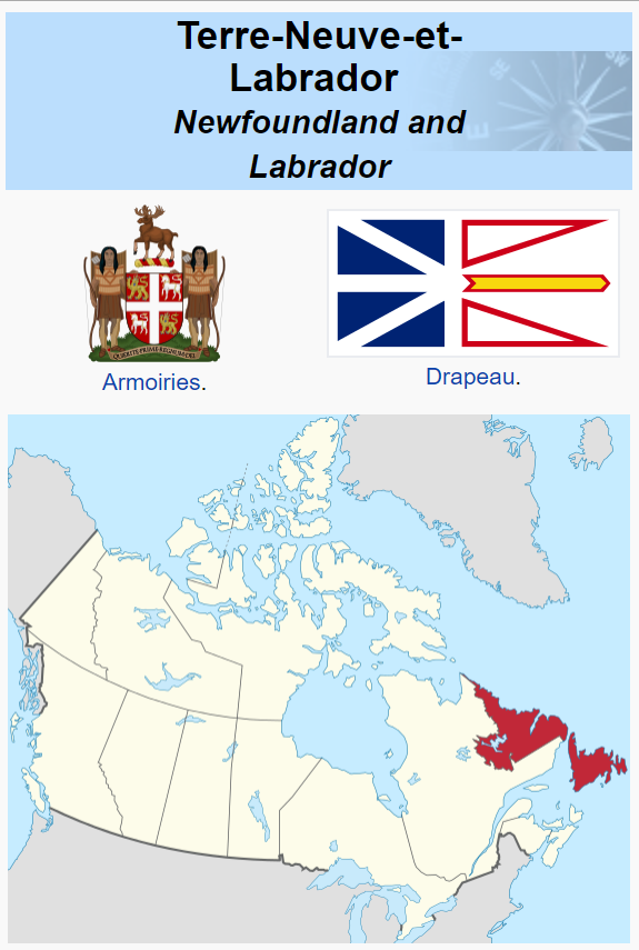 Programme des candidats de la province de Terre-Neuve-et-Labrador